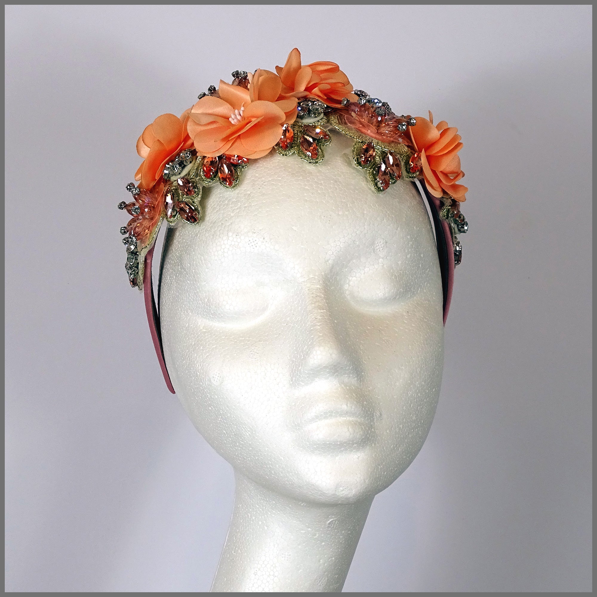 Mila Headband Fascinator Light Coral